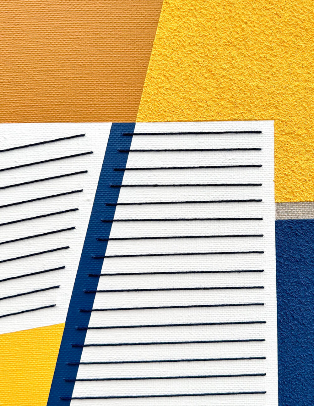 Formes complices sur lin n°29 - Wilo & Grove